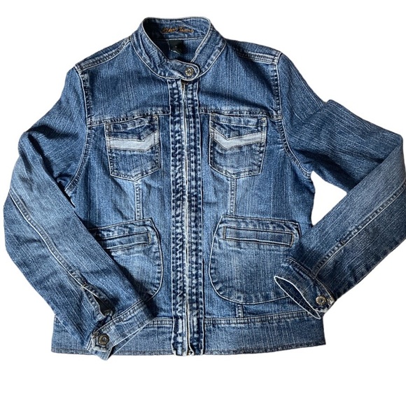 KIKIT | Jackets & Coats | Vtg Y2k Motostyle Denim Jacket | Poshmark